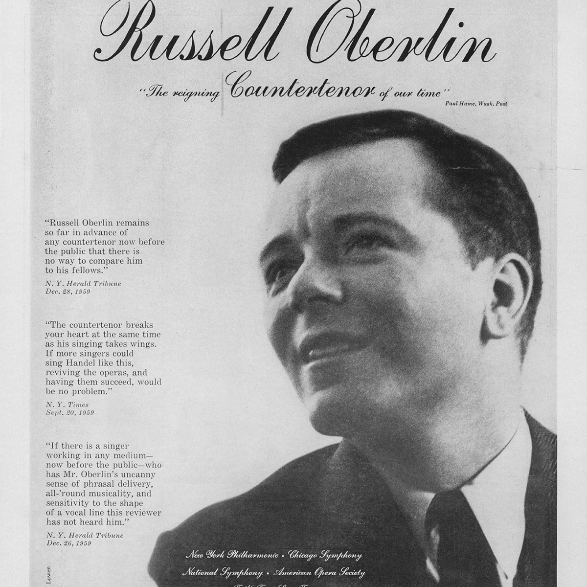 Russell Oberlin - Photo Gallery | Deutsche Grammophon