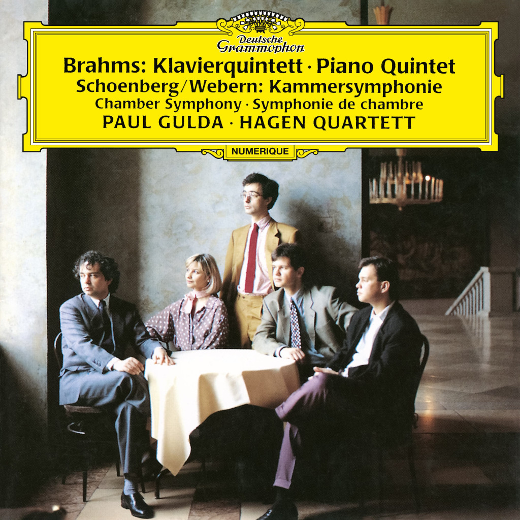 BRAHMS Piano Quintet · SCHOENBERG Chamber Symphony / Paul Gulda, Hagen Quartett | Deutsche ...