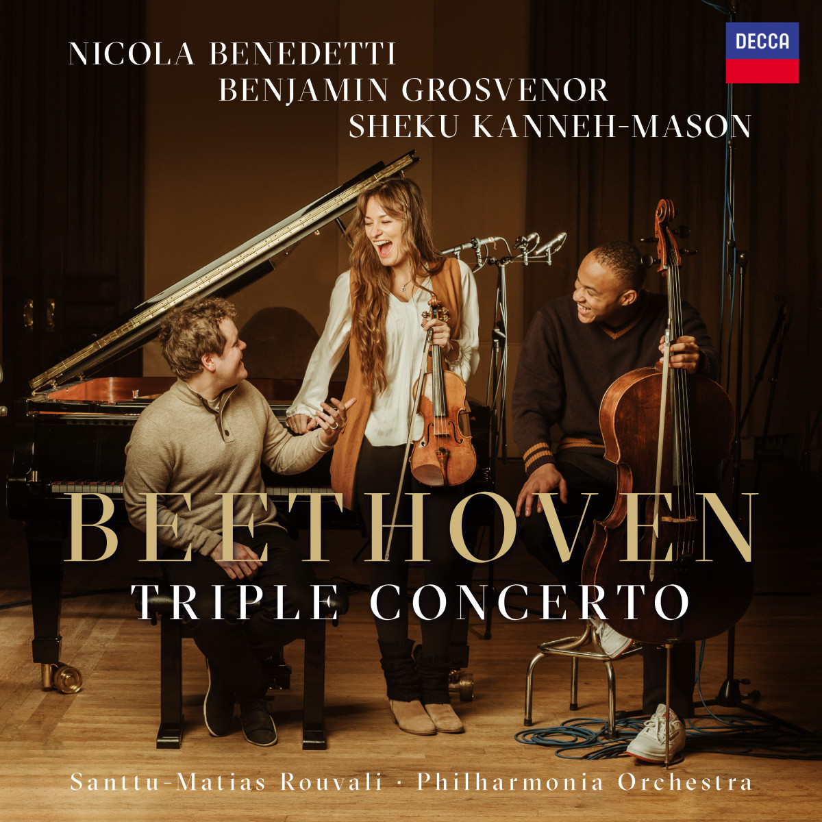 BEETHOVEN Triple Concerto / Benedetti · Grosvenor · Sheku Kanneh-Mason | Decca Classics
