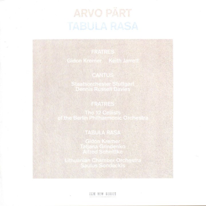 Arvo Pärt | Musik | Tabula Rasa